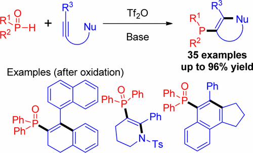 Metal-Free Electrophilic Phosphination/Cyclization of Alkynes,Journal ...