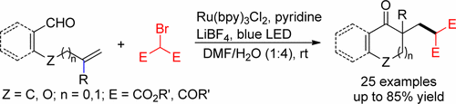 Visible-Light-Induced Tandem Radical Addition–Cyclization of Alkenyl ...