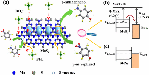 Enhanced Catalytic Reduction of p-Nitrophenol on Ultrathin MoS2 ...