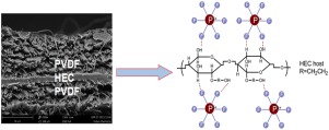 用于锂离子电池的三明治PVDF / HEC / PVDF凝胶聚合物电解质,Electrochimica Acta - X-MOL