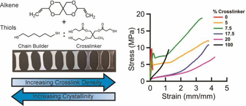 Tough Semicrystalline Thiol–Ene Photopolymers Incorporating Spiroacetal ...