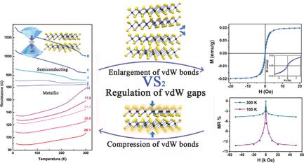 Modulation of Metal and Insulator States in 2D Ferromagnetic VS2 by van ...