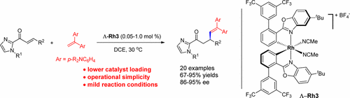 Chiral-at-Metal Rh(III) Complex Catalyzed Asymmetric Conjugate Addition ...