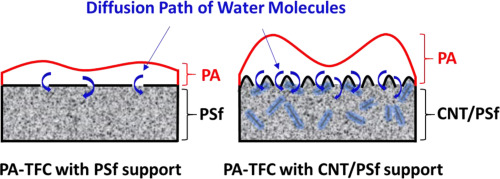 Highly porous carbon nanotube/polysulfone nanocomposite supports for ...