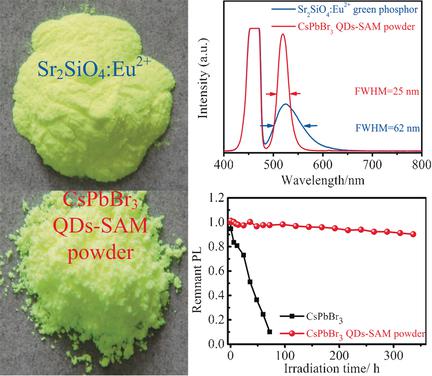 高度发光且超稳定的CsPbBr3钙钛矿量子点结合到二氧化硅/氧化铝单块中,Angewandte Chemie International Edition - X-MOL