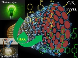 Thermal catalysis vs. photocatalysis: A case study with FeVO4/g-C3N4 ...