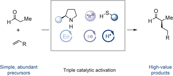 Direct, enantioselective α-alkylation of aldehydes using simple olefins ...