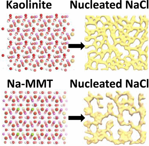 Nucleation of Salt Crystals in Clay Minerals: Molecular Dynamics ...