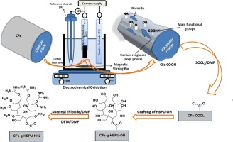 Effect of surface modification of electrochemically oxidized carbon ...