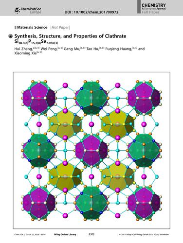 Frontispiece: Synthesis, Structure, and Properties of Clathrate Si30.3 ...