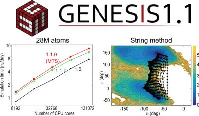 GENESIS 1.1: A hybrid-parallel molecular dynamics simulator with ...