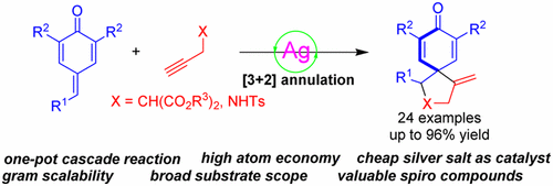 Silver-Catalyzed Cascade 1,6-Addition/Cyclization of para-Quinone ...
