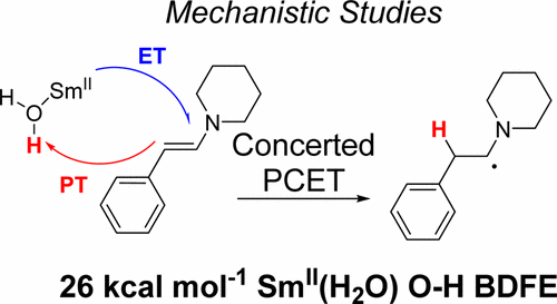 质子耦合电子转移使SmI 2 （H 2 O） n 还原电子富集的烯胺,Journal of the American Chemical ...