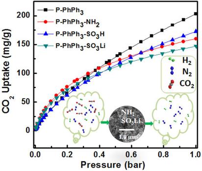 Tuning the Surface Polarity of Microporous Organic Polymers for CO2 ...