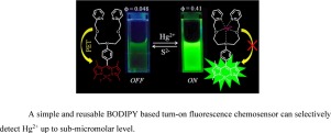 A highly selective, sensitive and reusable BODIPY based ‘OFF/ON' fluorescence chemosensor for ...