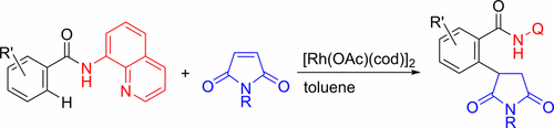 Rh(I)-Catalyzed Alkylation of ortho-C–H Bonds in Aromatic Amides with ...
