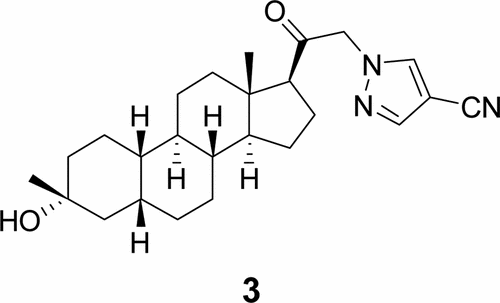 Neuroactive Steroids. 2. 3α-Hydroxy-3β-methyl-21-(4-cyano-1H-pyrazol-1 ...