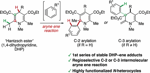 Intermolecular Aryne Ene Reaction of Hantzsch Esters: Stable Covalent ...