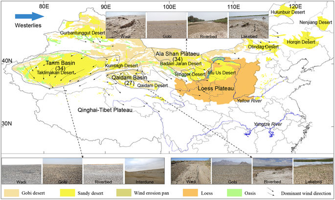 Modern dust aerosol availability in northwestern China.,Scientific ...