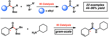 Nickel-catalyzed transamidation of aliphatic amide derivatives,Chemical ...