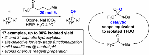 Organocatalytic, Dioxirane-Mediated C–H Hydroxylation under Mild ...