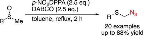 Pummerer rearrangement using bis(p-nitrophenyl) phosphorazidate as an ...