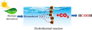 Hydrothermal reduction of NaHCO3 into formate with hexanehexol ...