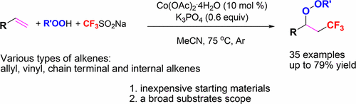 Cobalt-Catalyzed Trifluoromethylation–Peroxidation of Unactivated ...