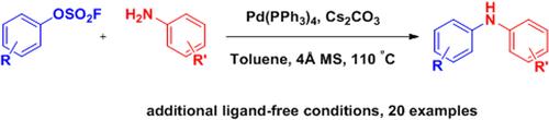 Pd（PPh3）4催化芳基氟磺酸的布赫瓦尔德-哈特维奇氨基化,Asian Journal of Organic Chemistry - X-MOL