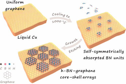 Hexagonal Boron Nitride–Graphene Core–Shell Arrays Formed by Self ...