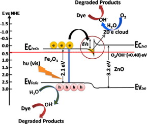 ZnO/γ-Fe2O3 charge transfer interface in zinc-iron oxide hollow cages ...