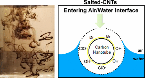 次氯酸钠和溴化钠分别和稳定的碳纳米管在水中,Langmuir - X-MOL