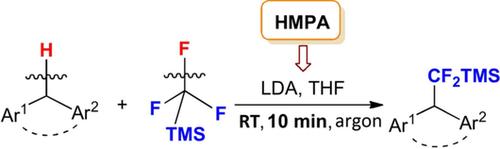 HMPA-Promoted Siladifluoromethylation of Di-, and Triarylmethanes with ...