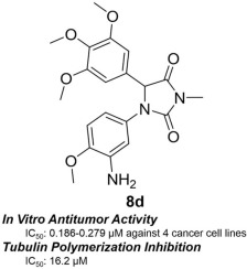 Design, synthesis, and biological evaluation of hydantoin bridged analogues of combretastatin A ...