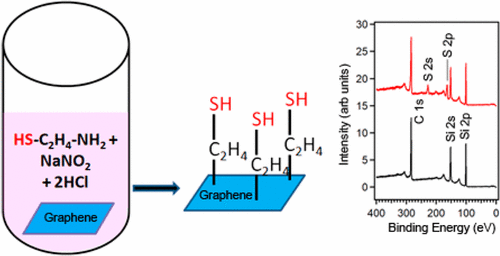 In Situ Functionalization of Graphene with Reactive End Group through ...