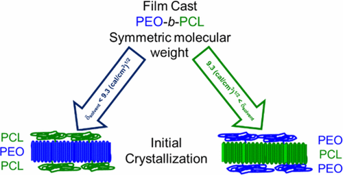 PEO - b- PCL薄膜中溶剂相互作用的结晶序列调控,Macromolecules - X-MOL