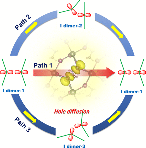 Unique Trapped Dimer State of the Photogenerated Hole in Hybrid ...