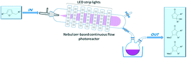 Synthesis of cyclopent-2-enones from furans using a nebulizer-based ...