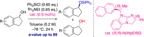 Silylative Kinetic Resolution of Racemic 1-Indanol Derivatives ...