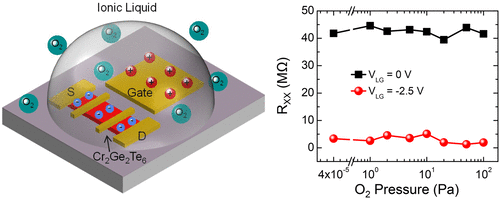 Role of Oxygen in Ionic Liquid Gating on Two-Dimensional Cr2Ge2Te6: A ...