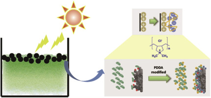 Surface modified TiO2 floating photocatalyst with PDDA for efficient ...