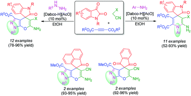 A facile and efficient procedure for one-pot four-component synthesis of polysubstituted spiro ...