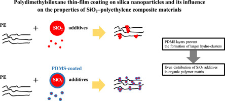 Polydimethylsiloxane thin-film coating on silica nanoparticles and its influence on the ...