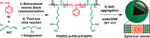 Synthesis of Amphiphilic Helix–Coil–Helix Poly(3-(glycerylthio)propyl ...