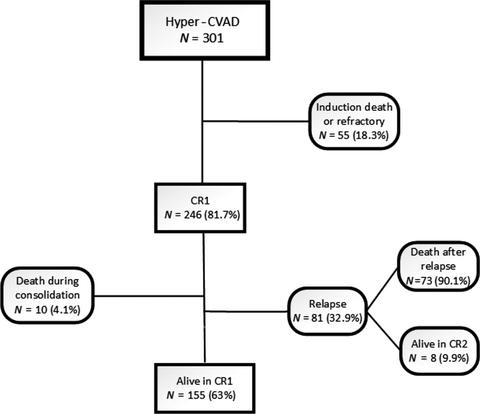 Effectiveness of modified hyper-CVAD chemotherapy regimen in the ...