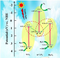 In-situ synthesis of direct solid-state dual Z-scheme WO3/g-C3N4/Bi2O3 photocatalyst for the ...