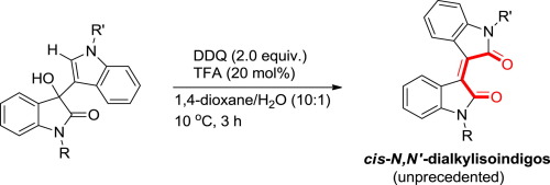 的第一合成 顺 - ñ ， ñ 从3-吲哚基-2-羟吲哚用DDQ'-dialkylisoindigo衍生物,Tetrahedron ...