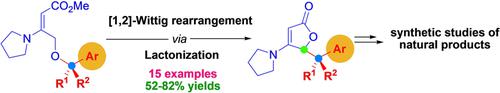 Tandem [1,2]‐Wittig Rearrangement/Lactonization of γ‐Benzyloxy Vinylogous Urethanes: Application ...