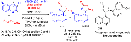 Direct Access of the Chiral Quinolinyl Core of Cinchona Alkaloids via a ...