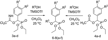 Efficient synthesis of ether phosphonates using trichloroacetimidate ...